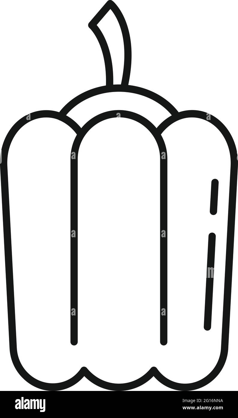 Paprica icon, outline style Stock Vector Image & Art - Alamy