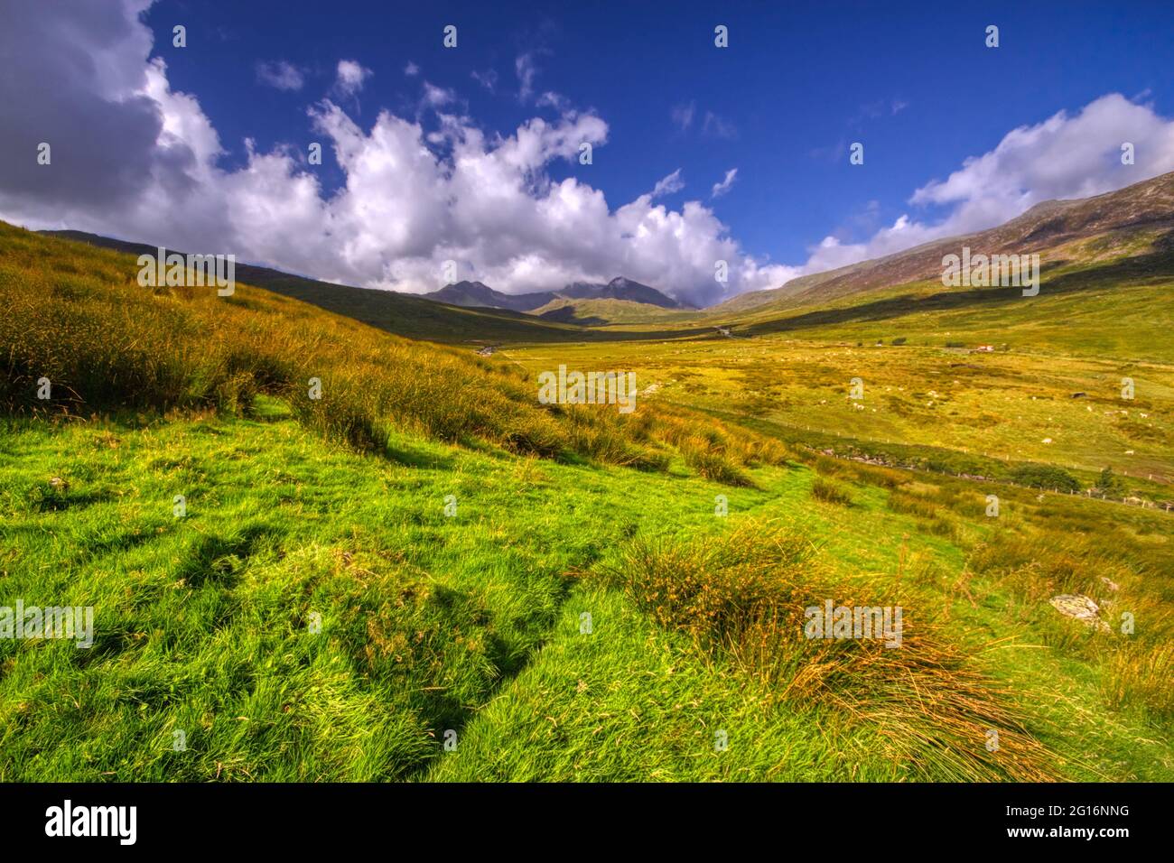 A Distant View of Snowdon, North Wales Stock Photo - Alamy