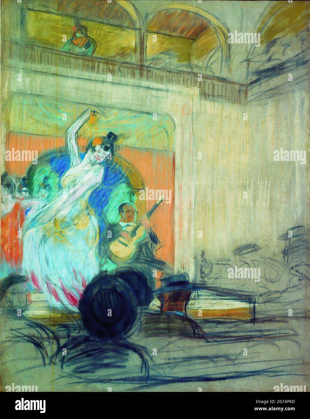 Boris Koustodiev - Dancer Cabaret 1904 Stock Photo - Alamy