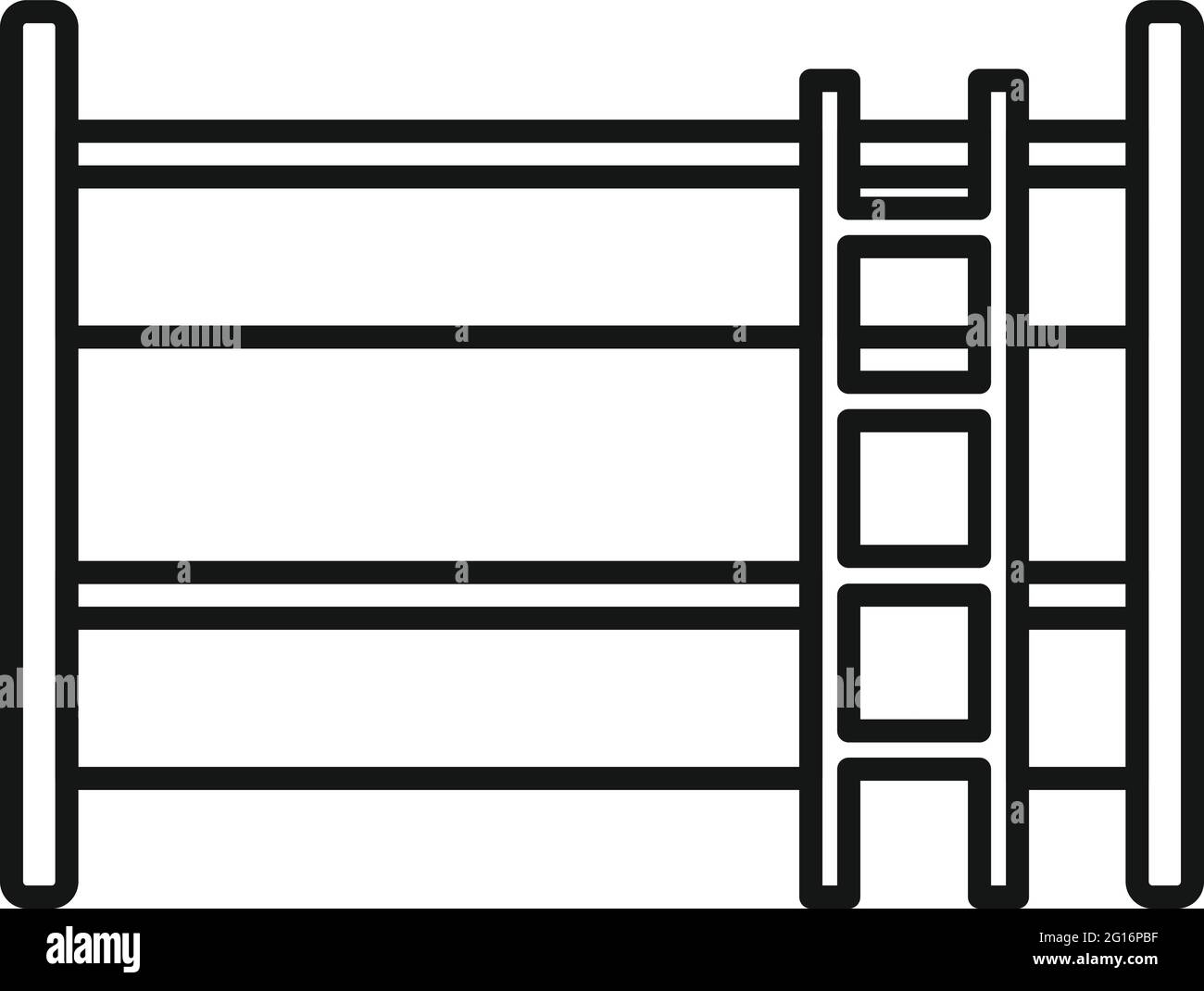 Bunk bed icon, outline style Stock Vector Image & Art - Alamy