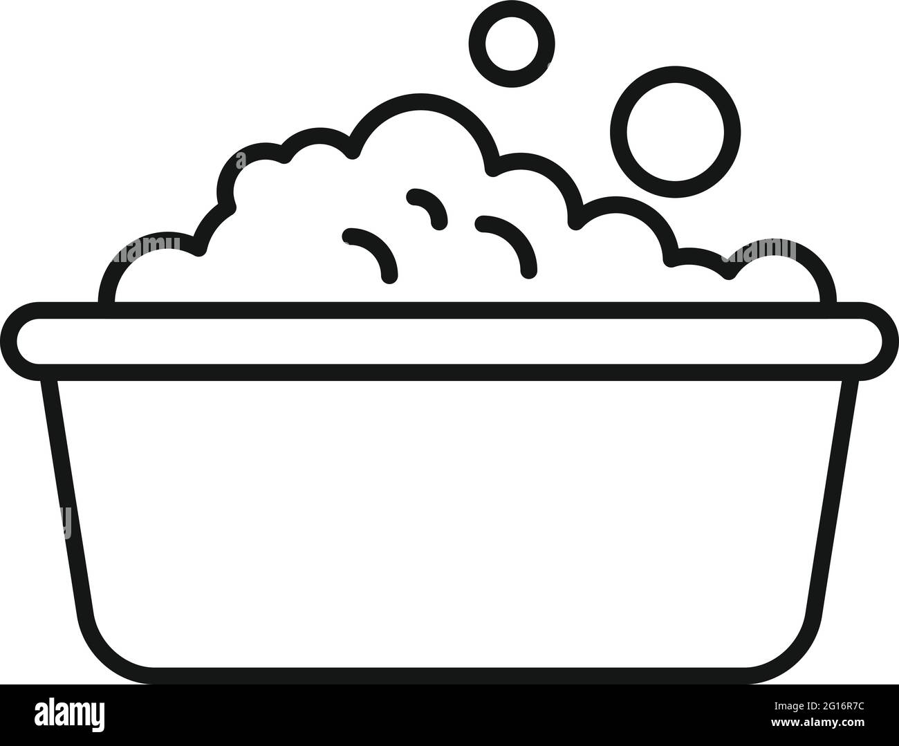 Wash foam basin icon, outline style Stock Vector Image & Art - Alamy