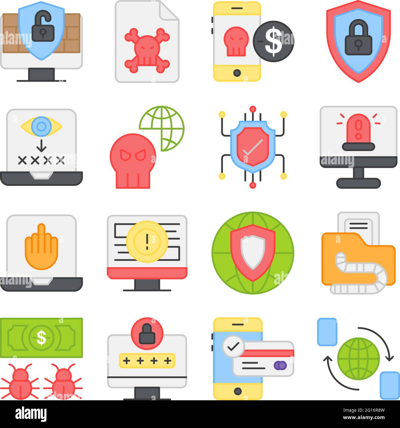 Pack of Encryption Solid Icons Stock Vector Image & Art - Alamy