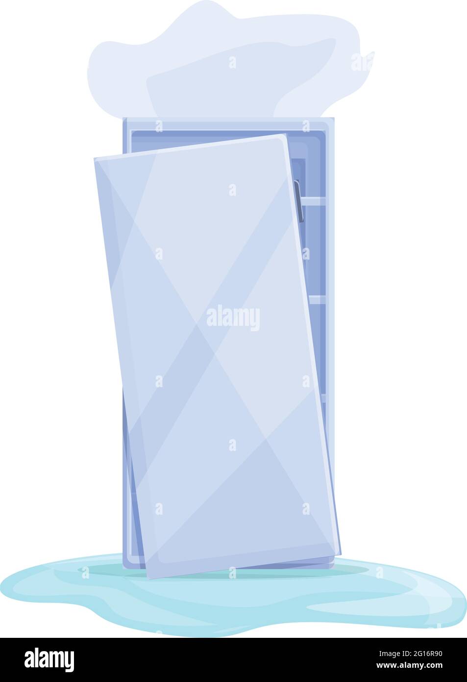 Cold refrigerator repair icon. Cartoon of Cold refrigerator repair ...