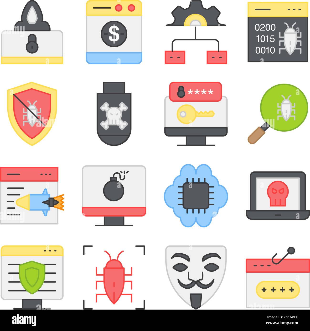 Pack of Security Solid Icons Stock Vector Image & Art - Alamy