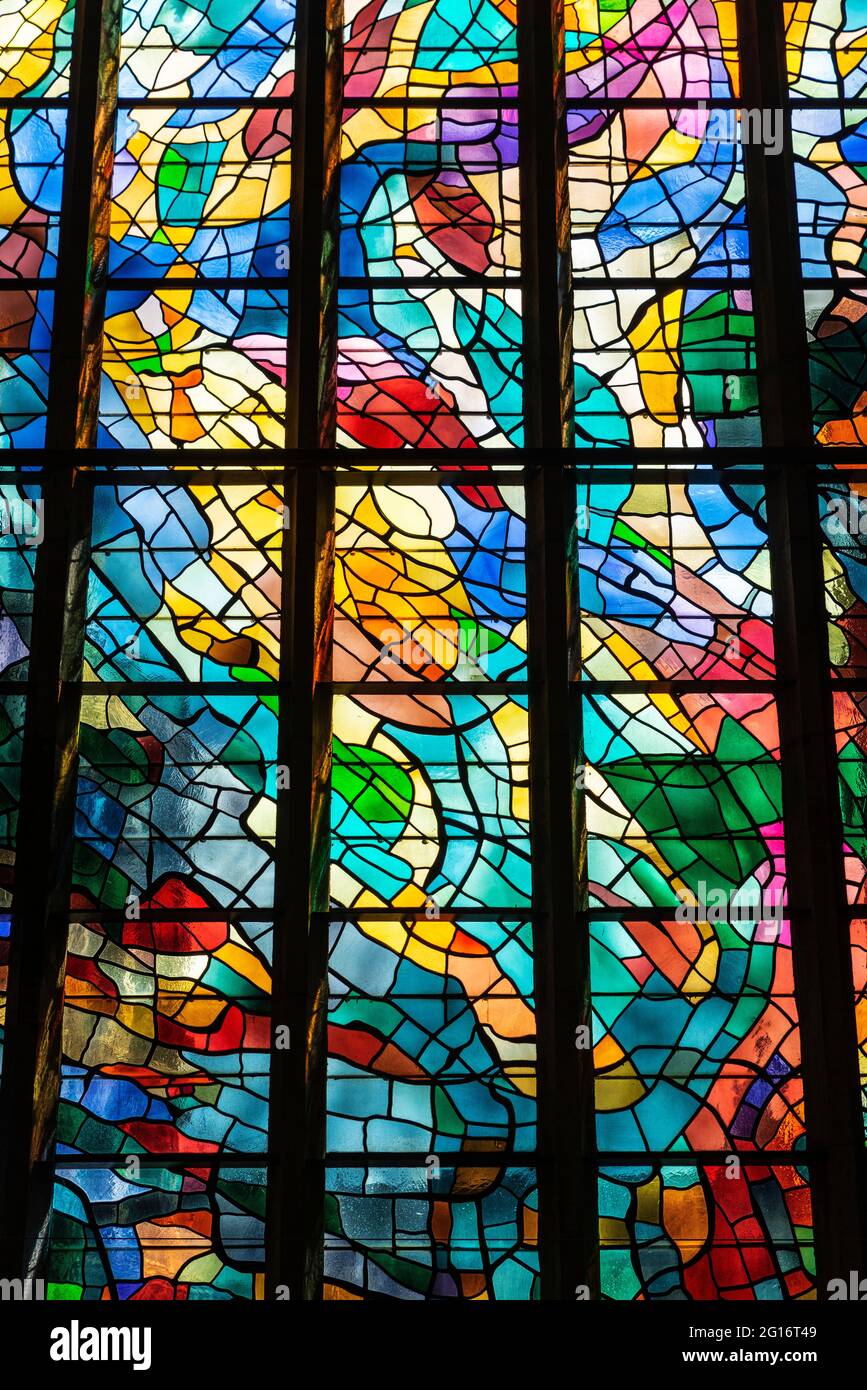 Multi colored stained glass art glass hi-res stock photography and ...