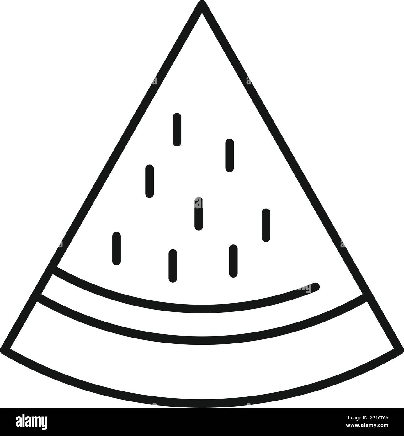 Watermelon piece icon, outline style Stock Vector Image & Art - Alamy