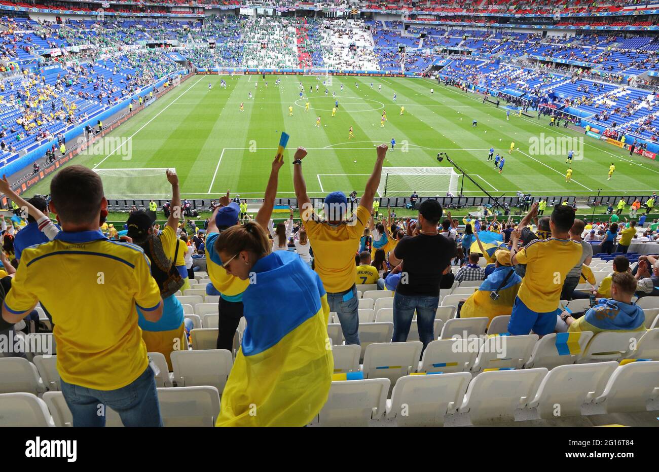 Parc olympique lyonnais flag hi-res stock photography and images - Alamy