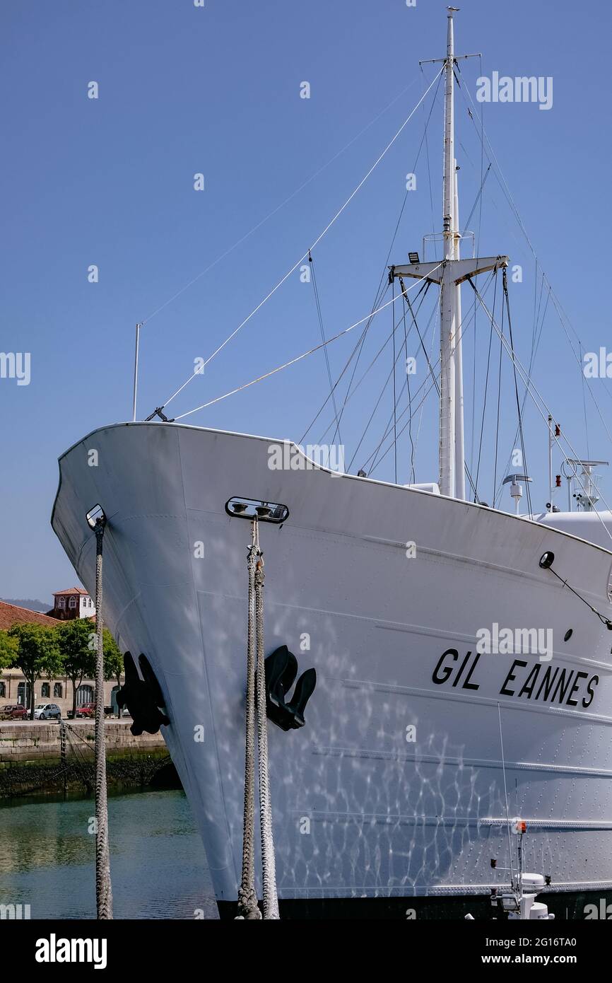 Former Portuguese hospital ship Gil Eannes, now permanently moored in ...