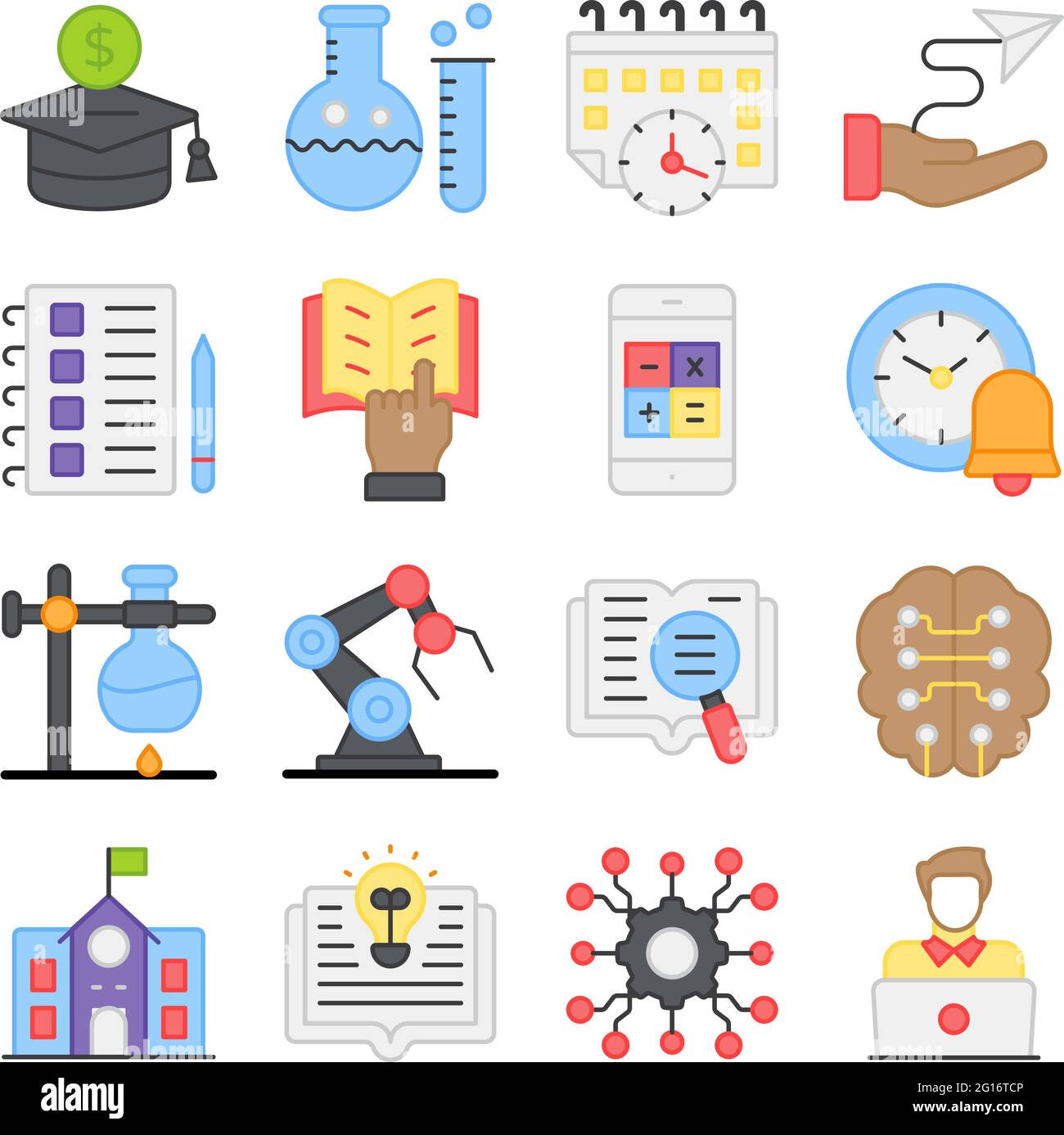 Robotic arm school Stock Vector Images - Alamy