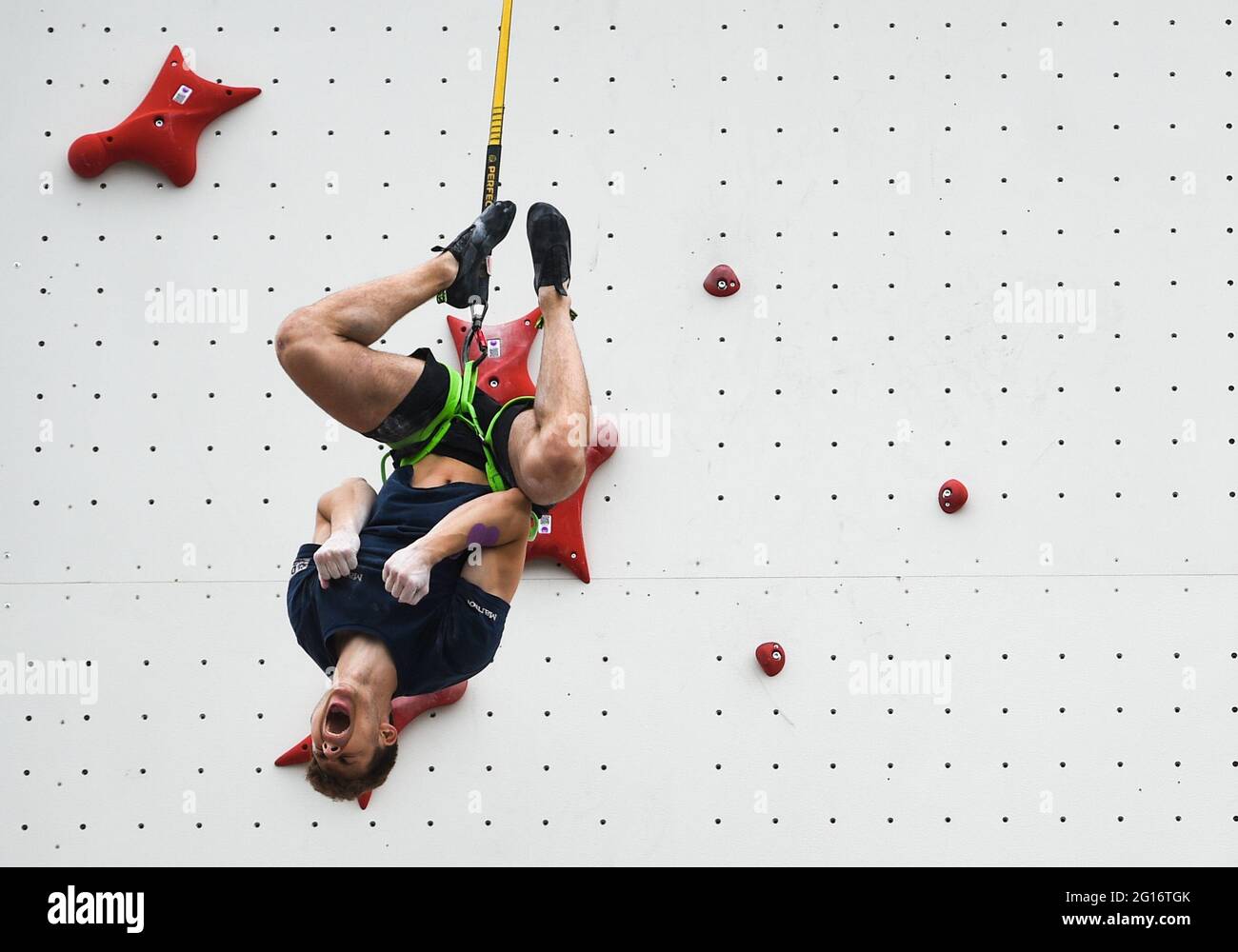 Bochum, Germany. 05th June, 2021. Speed climbing, German championship ...