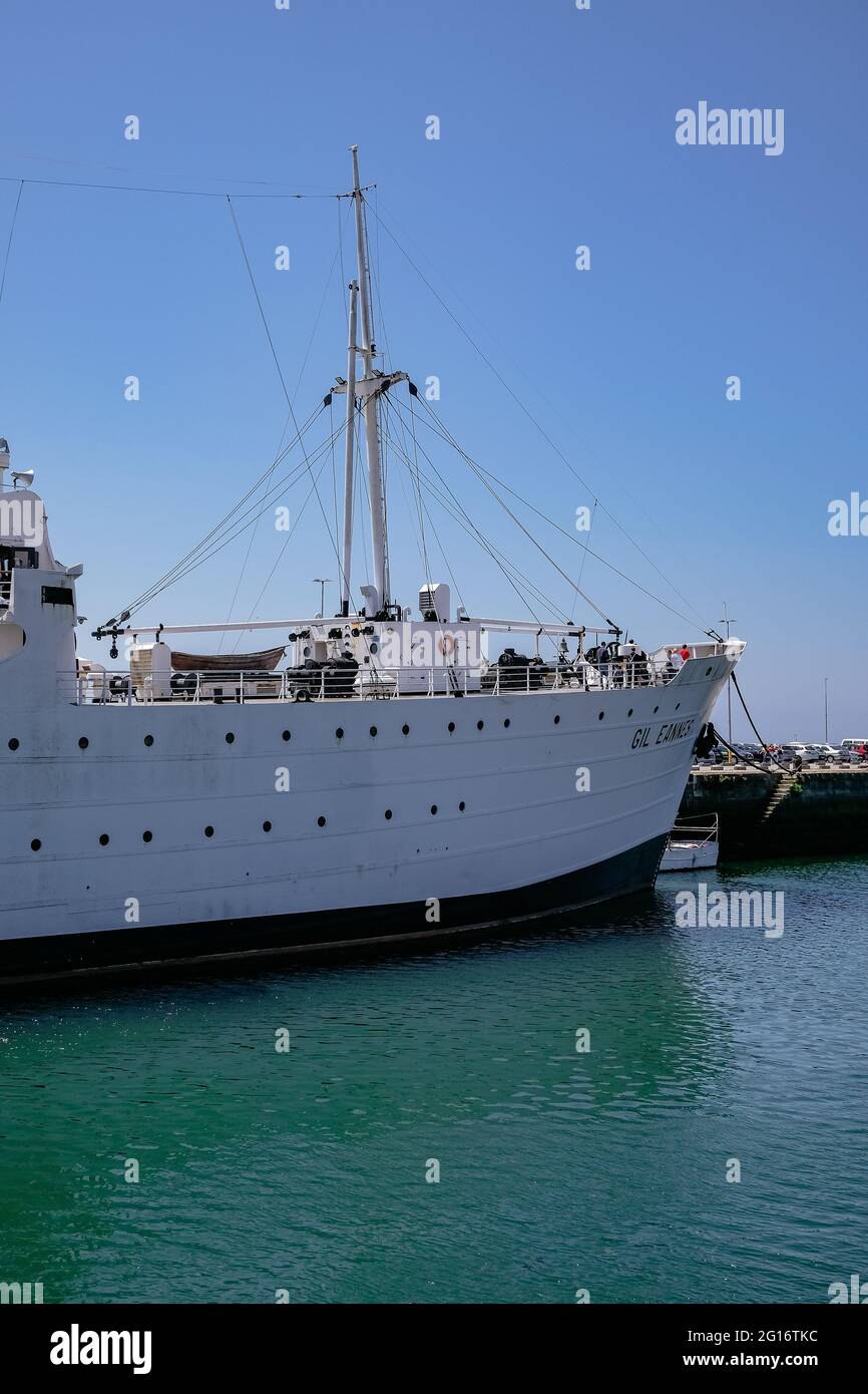 Former Portuguese hospital ship Gil Eannes, now permanently moored in ...