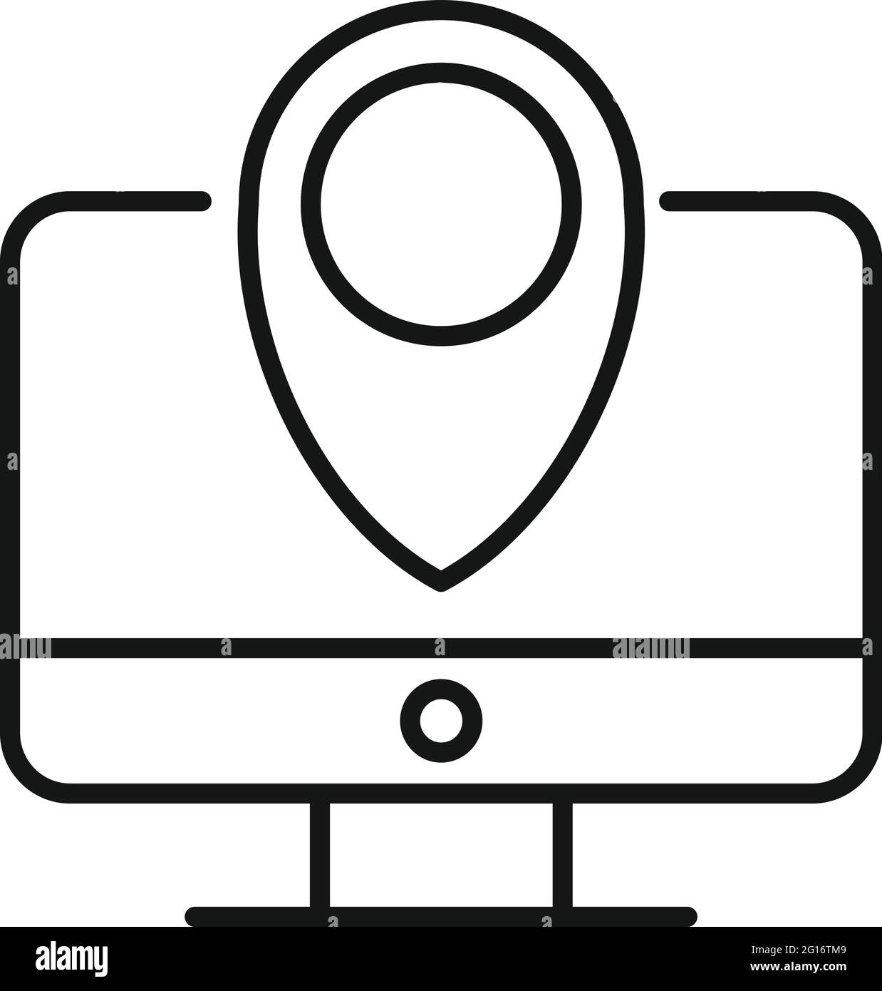 Home office location icon, outline style Stock Vector Image & Art - Alamy