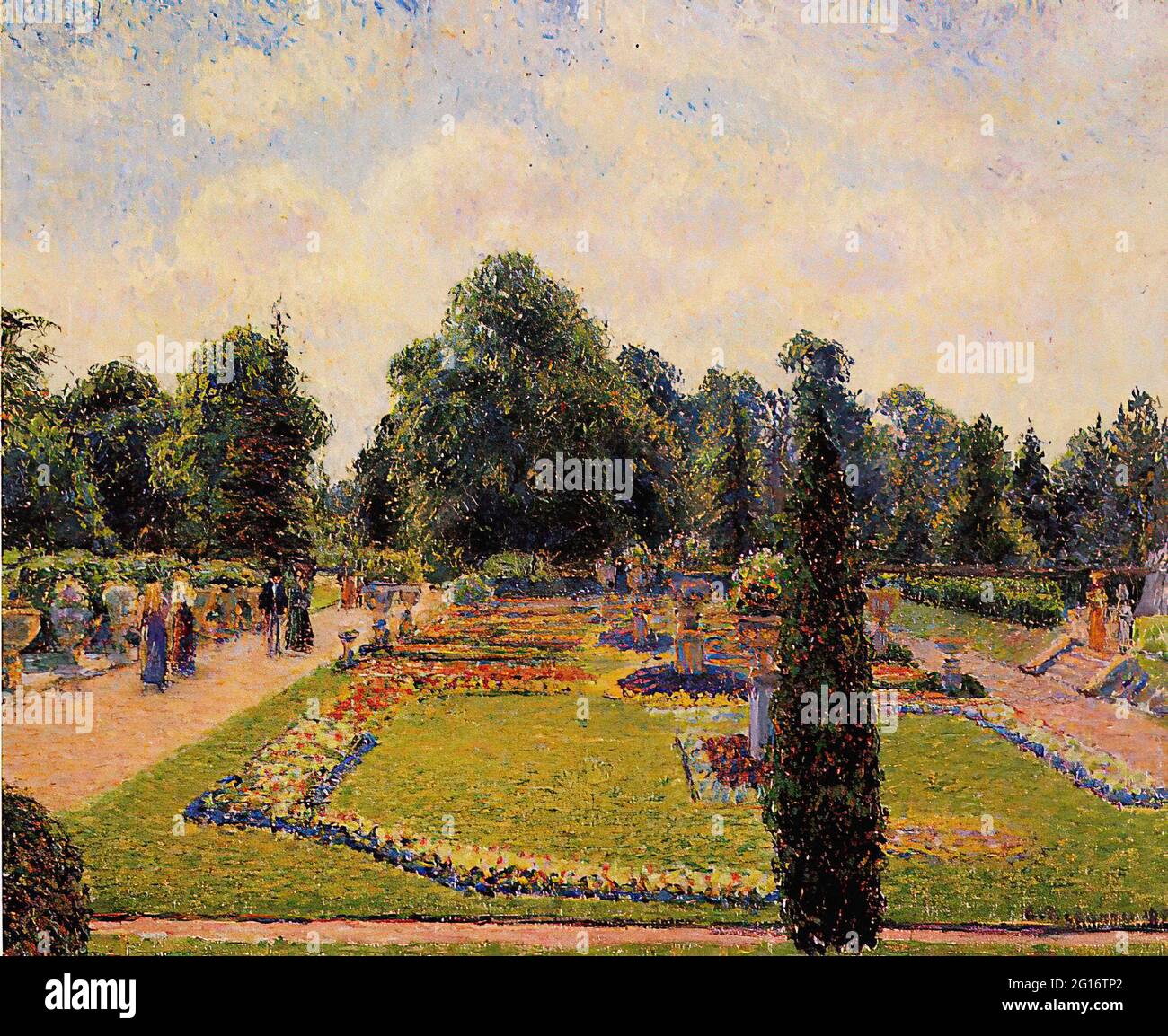 Camille Pissarro - Kew Gardens Path Great Glasshouse 1892 Stock Photo ...