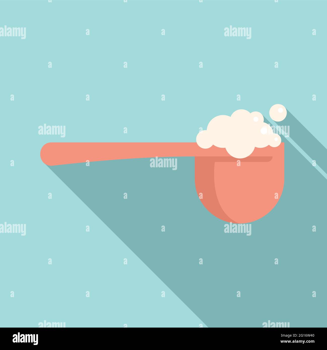 Softener plastic spoon icon, flat style Stock Vector Image & Art - Alamy