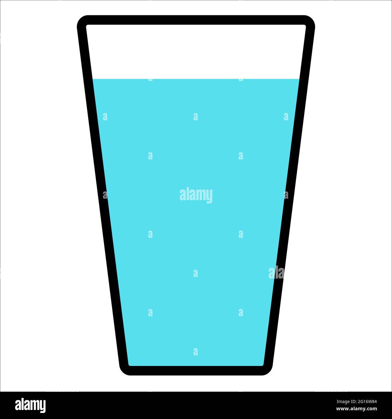 glass of water icon on white background Stock Vector Image & Art - Alamy