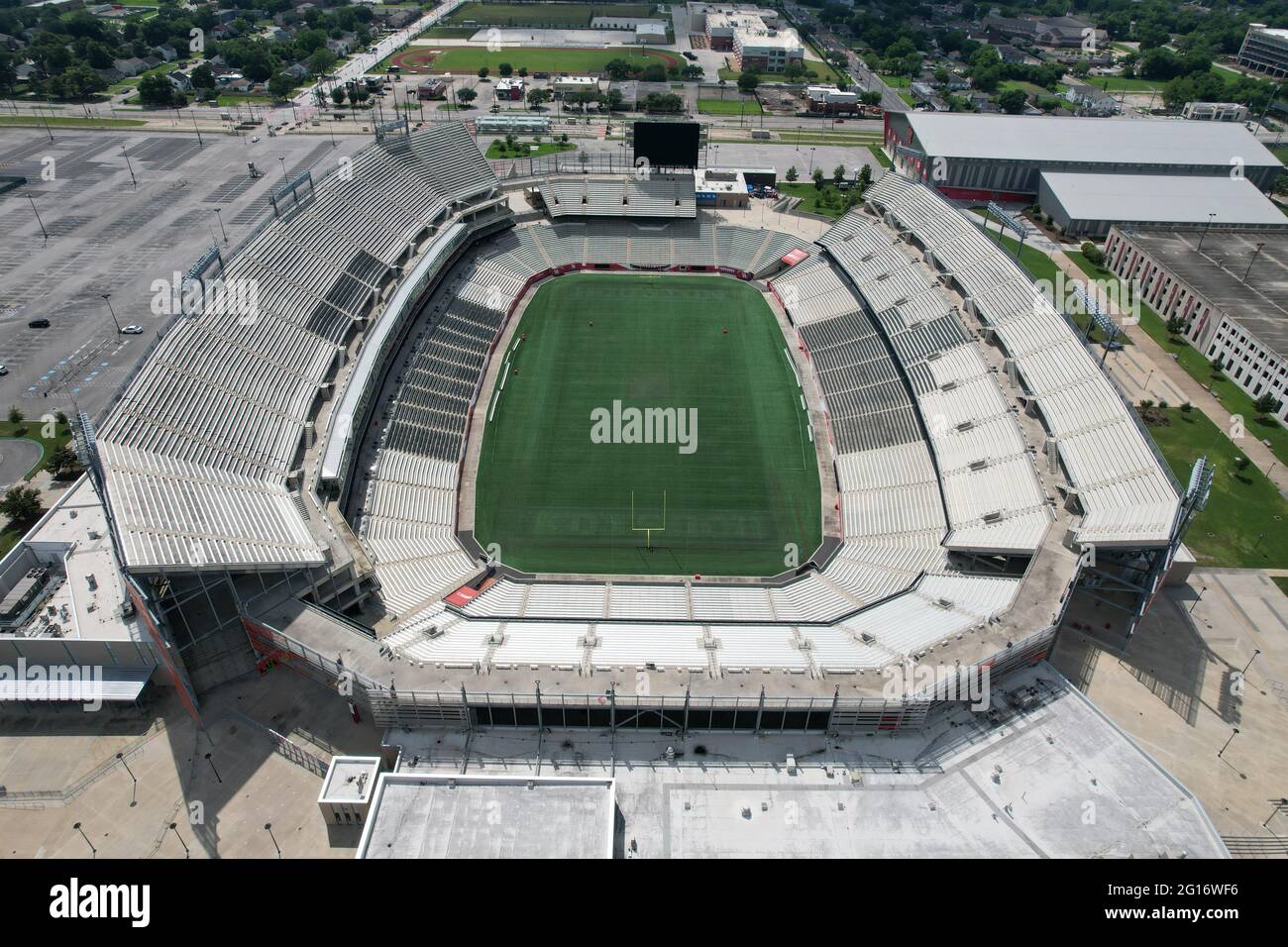 An aerial view of TDECU Stadium on the campus of the University of ...