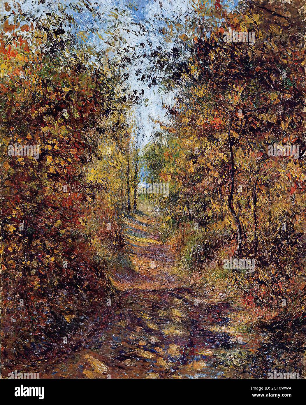 Camille Pissarro - Path Woods Pontoise 1879 Stock Photo - Alamy