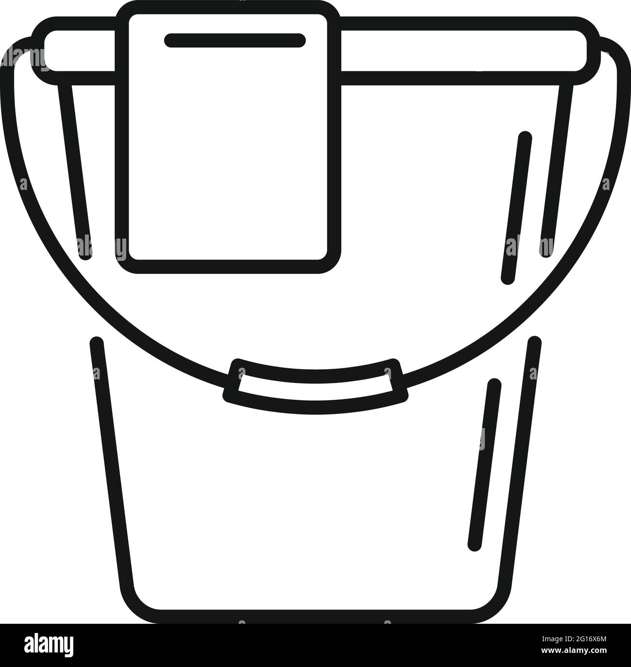 Disinfection water bucket icon, outline style Stock Vector Image & Art ...