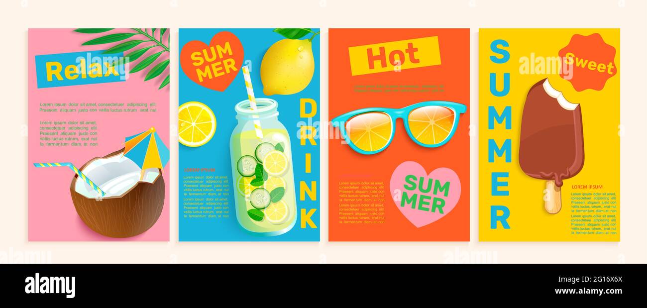 Menu posters Stock Vector Images - Alamy