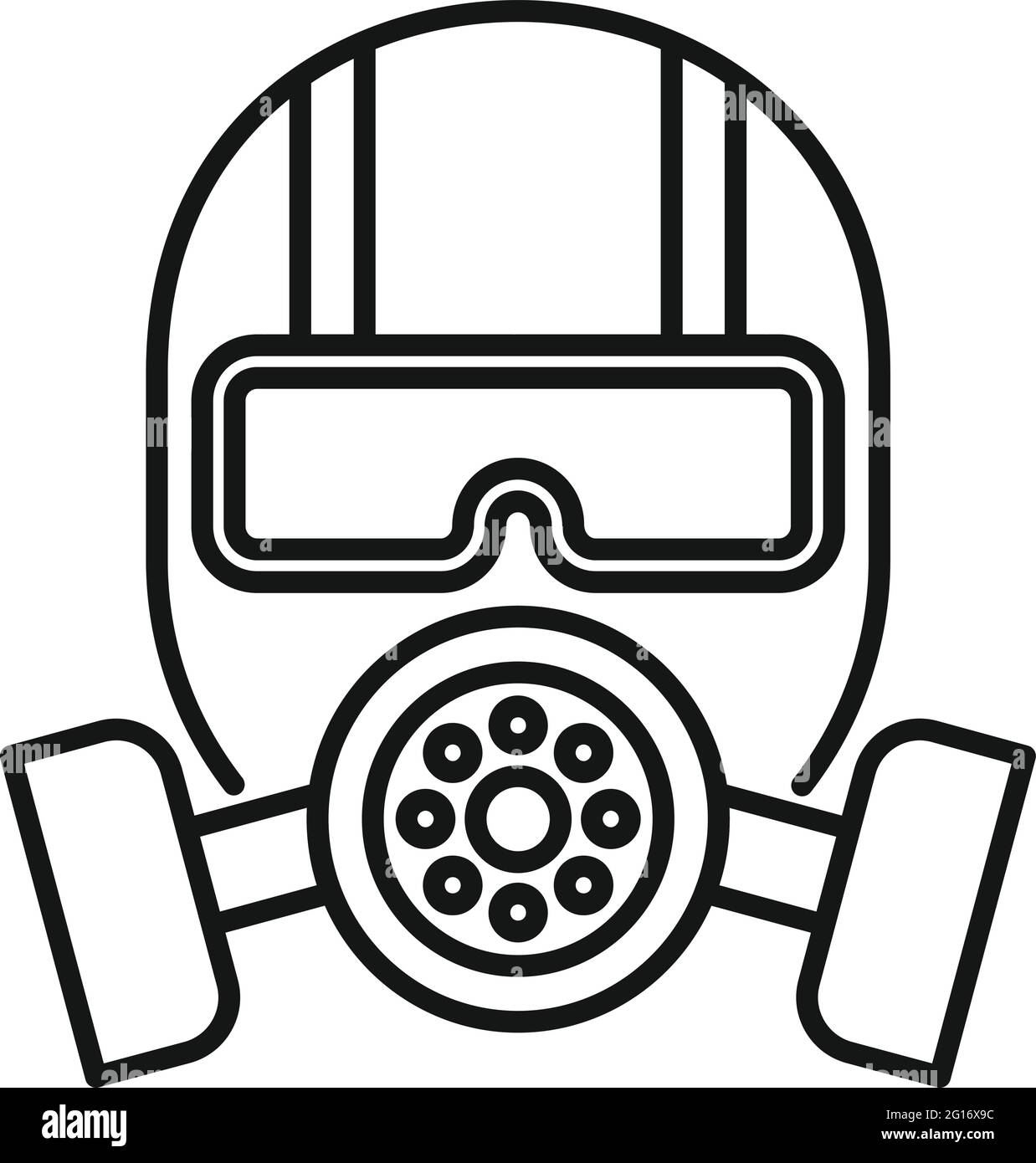Gas mask stencil Cut Out Stock Images & Pictures - Alamy