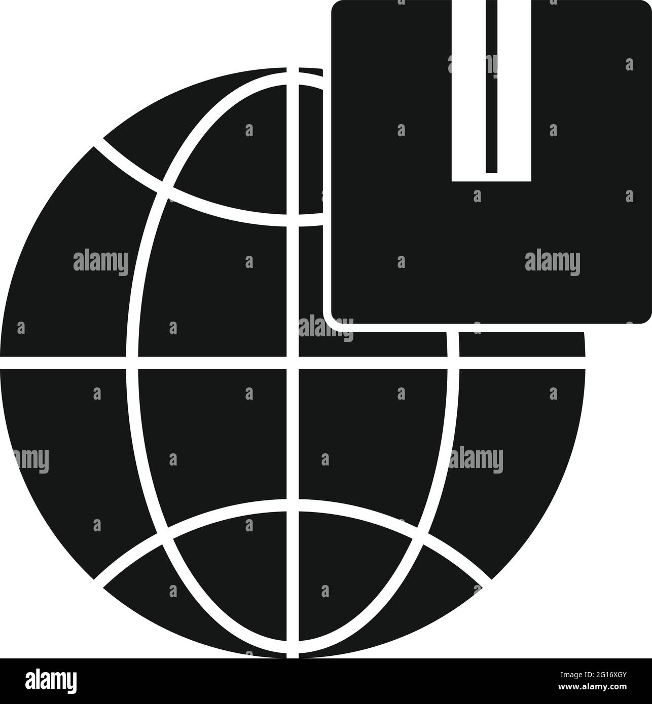 Worldwide delivery service global Black and White Stock Photos & Images ...