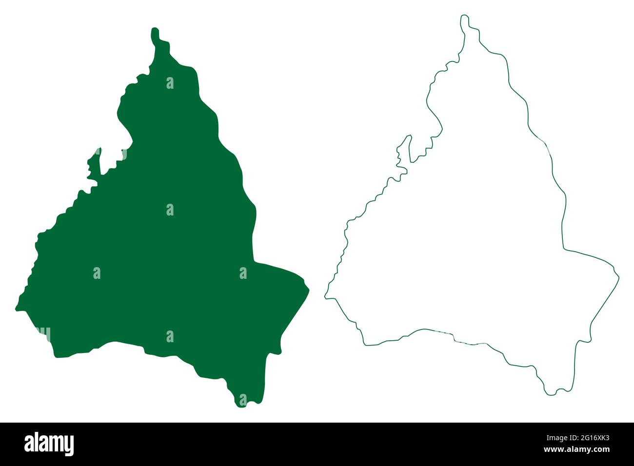 Manipur outline map Cut Out Stock Images & Pictures - Alamy