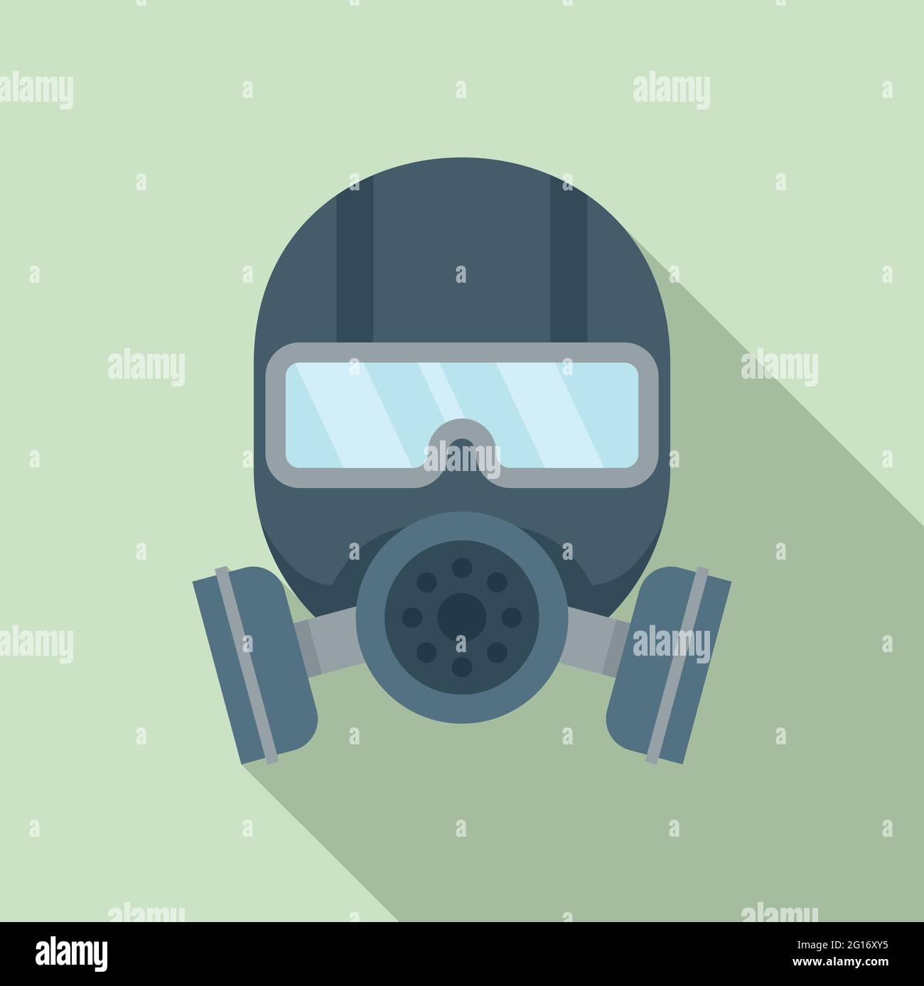 Gas mask icon, flat style Stock Vector Image & Art - Alamy