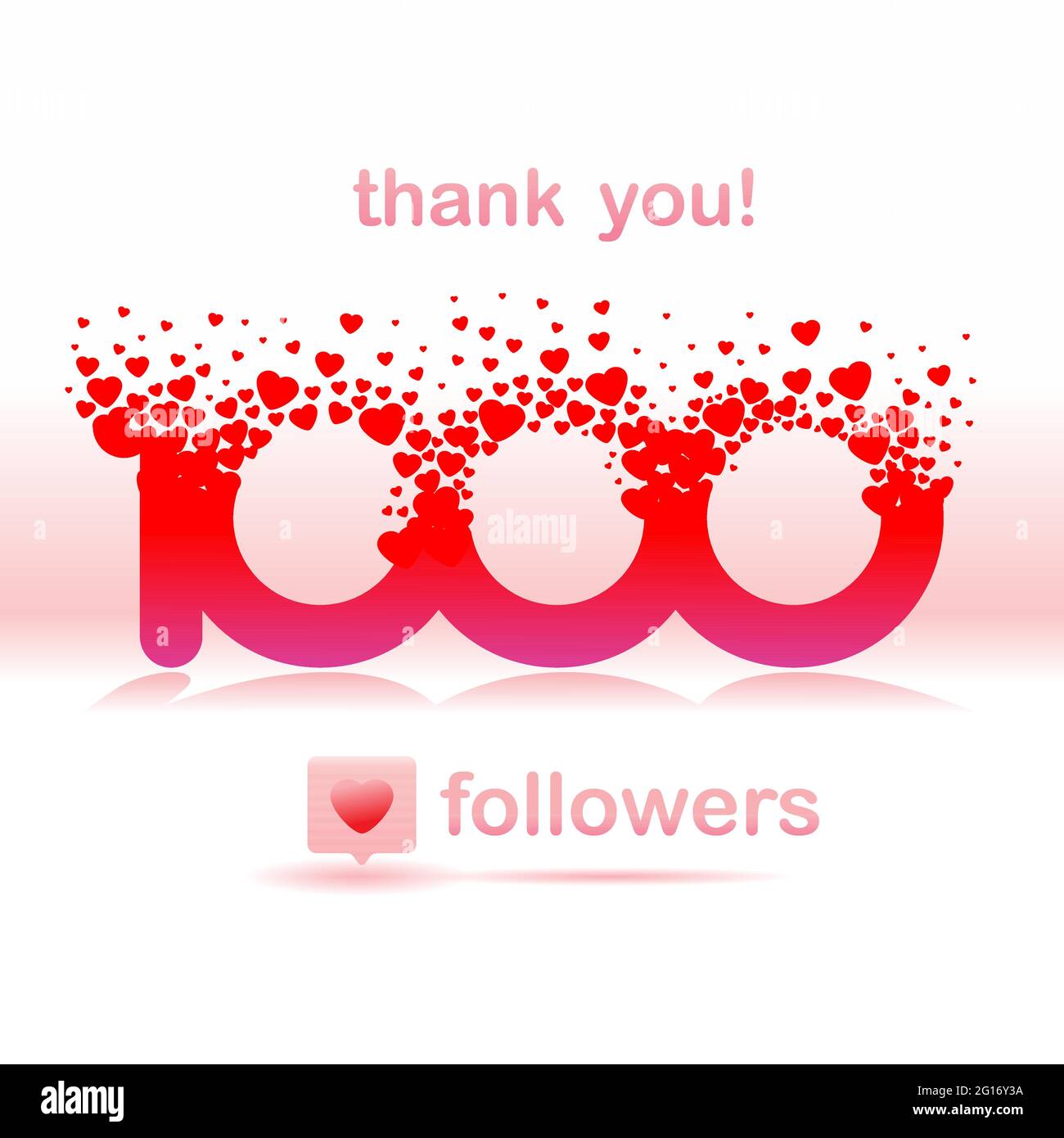 Followers 1000 Stock Vector Images - Alamy
