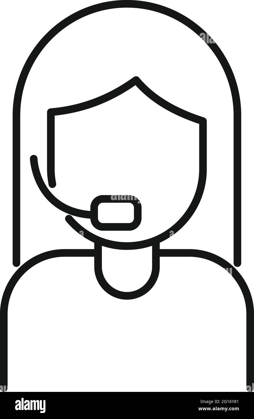 Call support home delivery icon, outline style Stock Vector Image & Art ...