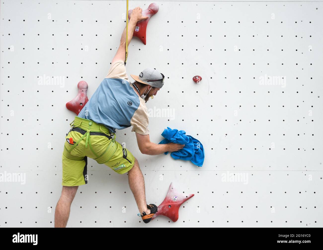 Bochum, Germany. 05th June, 2021. Speed climbing, German Championship ...