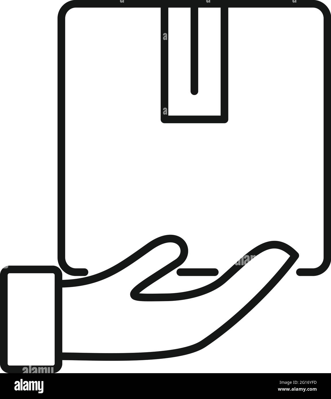 Take parcel home delivery icon, outline style Stock Vector Image & Art ...