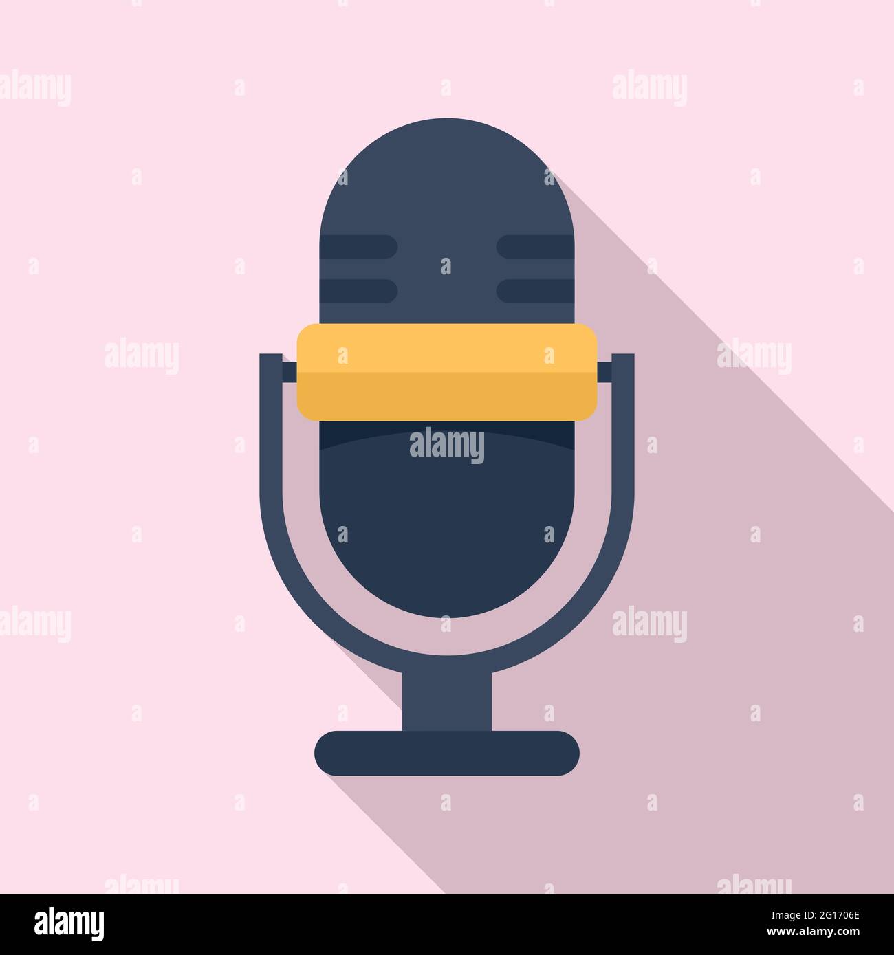 Microphone icon studio table Stock Vector Images - Alamy
