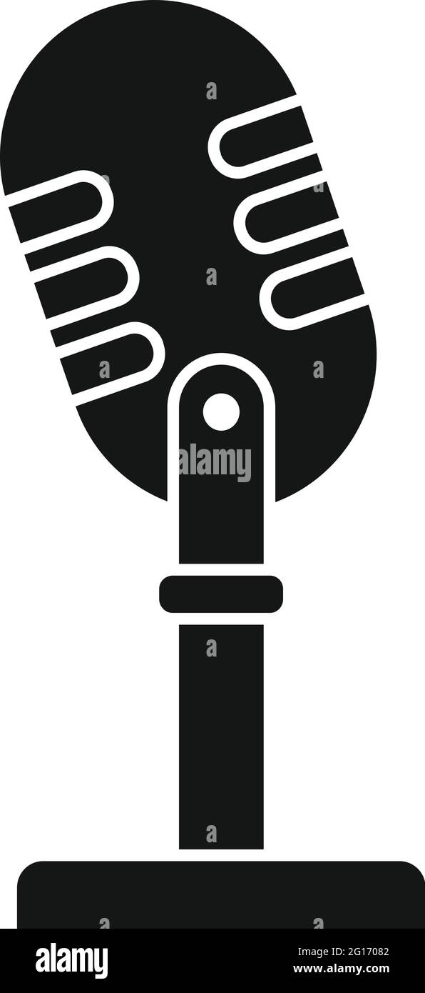 Studio microphone podcast icon, simple style Stock Vector Image & Art ...