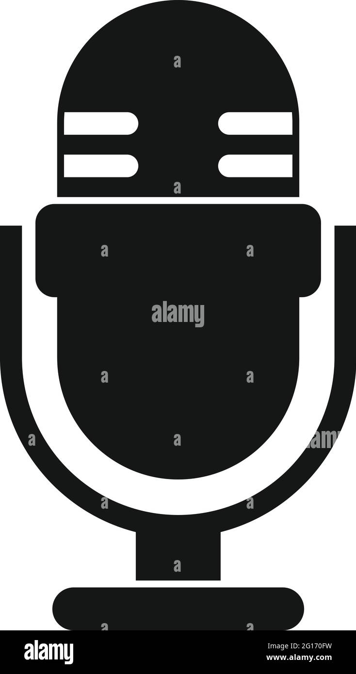 Microphone icon studio table Cut Out Stock Images & Pictures - Alamy