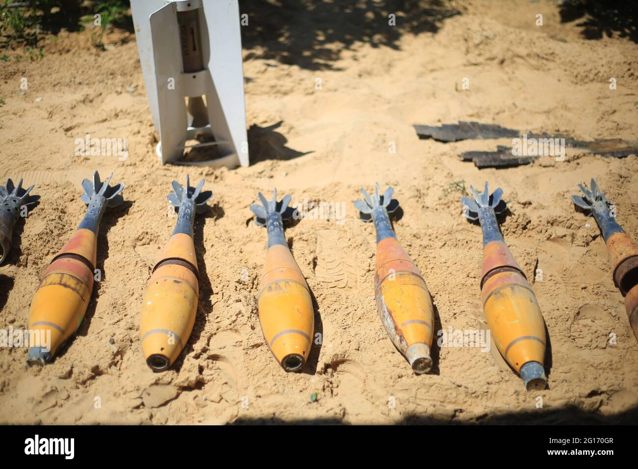 The Gaza Strip, The Gaza Strip, Palestine. 5th June, 2021. Policemen ...