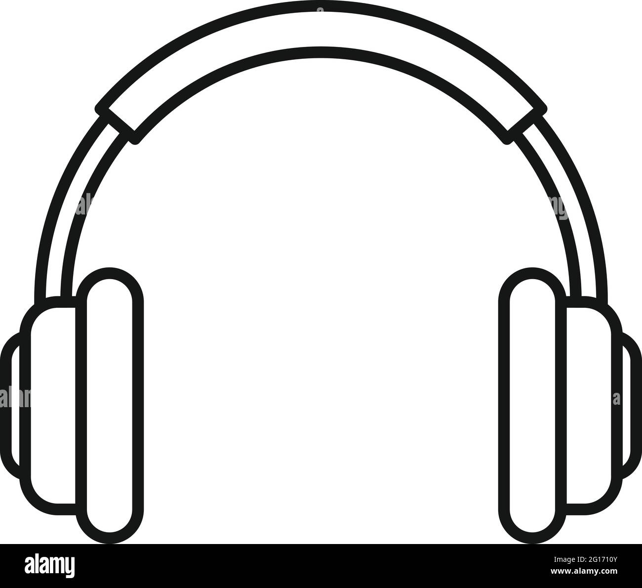 Podcast headphones icon, outline style Stock Vector Image & Art - Alamy
