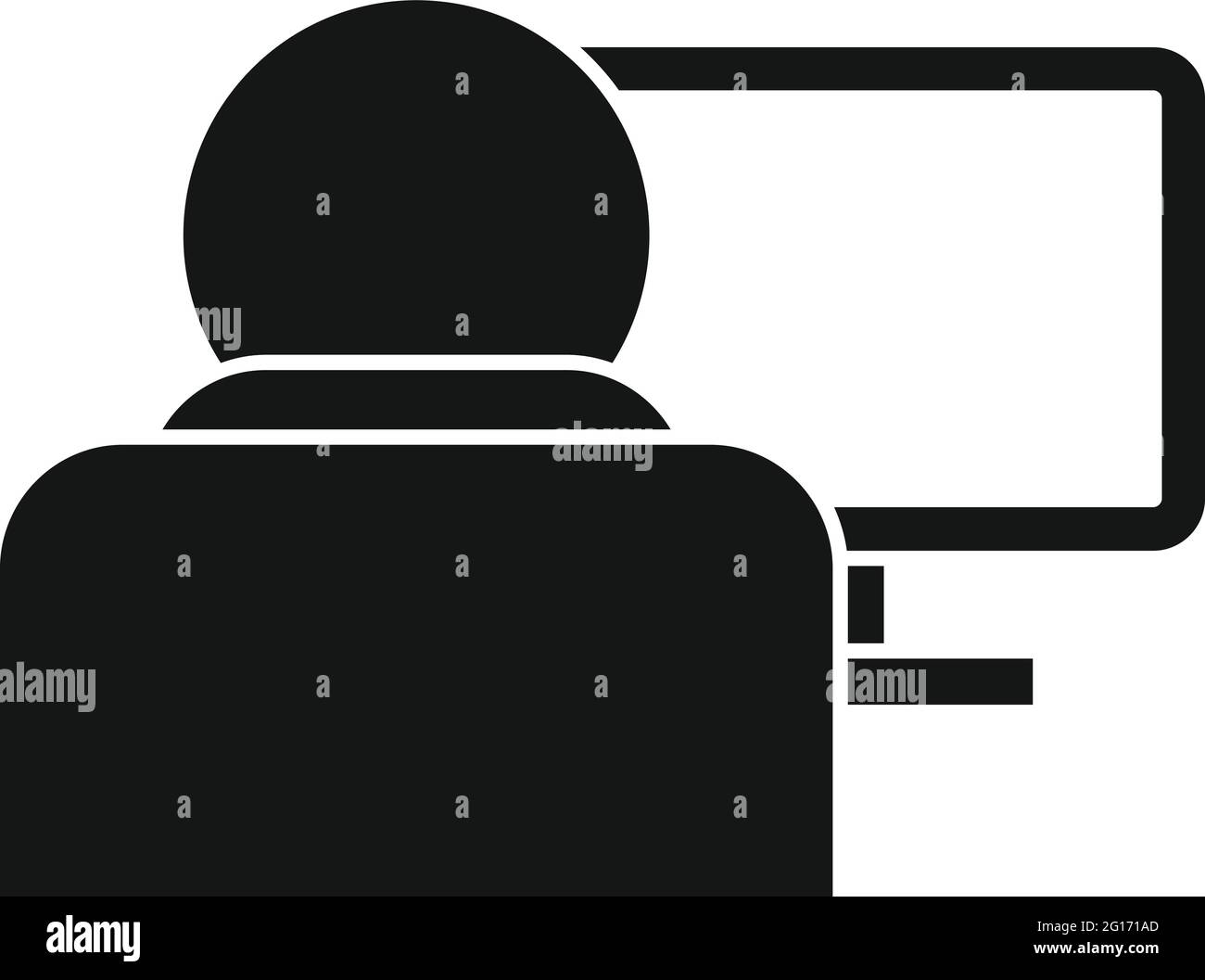 Freelance internet icon simple Cut Out Stock Images & Pictures - Alamy