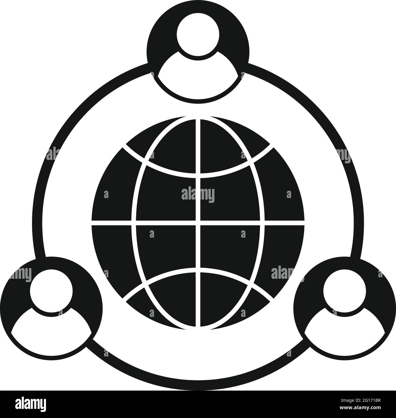 Outsource global way icon, simple style Stock Vector Image & Art - Alamy