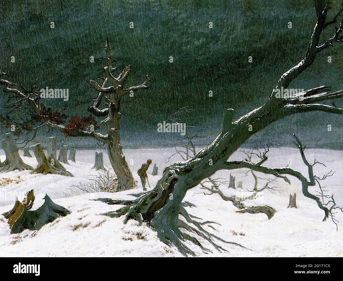 Caspar David Friedrich - Winter Landscape 1811 Stock Photo - Alamy