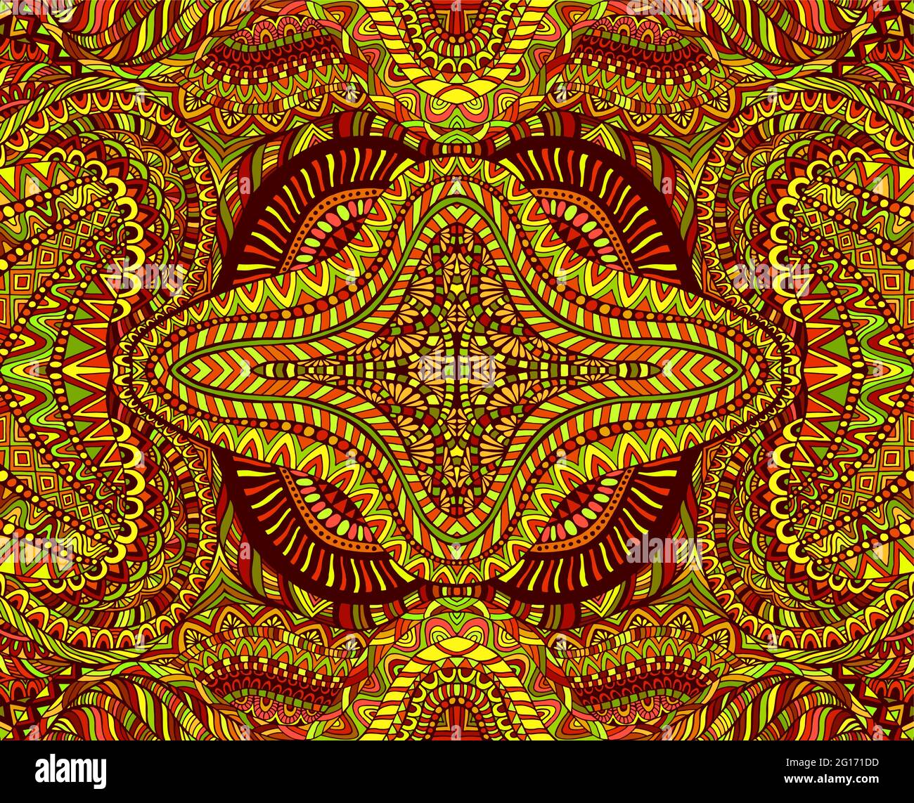 Trippy mandala Stock Vector Images - Alamy