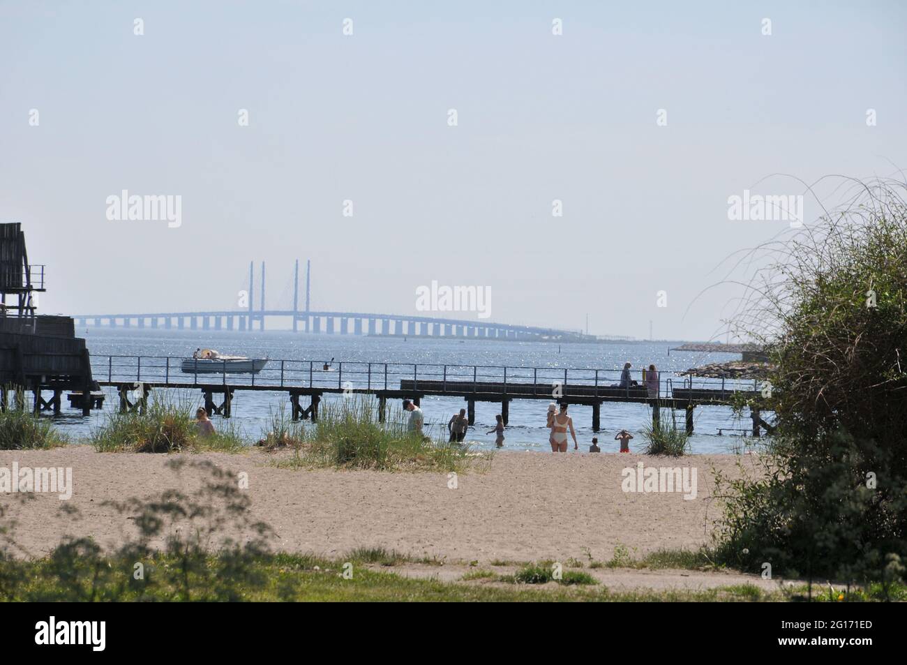 Copenhagen, Denmark. 05 June 2021,People enjoy summer day on Amager ...