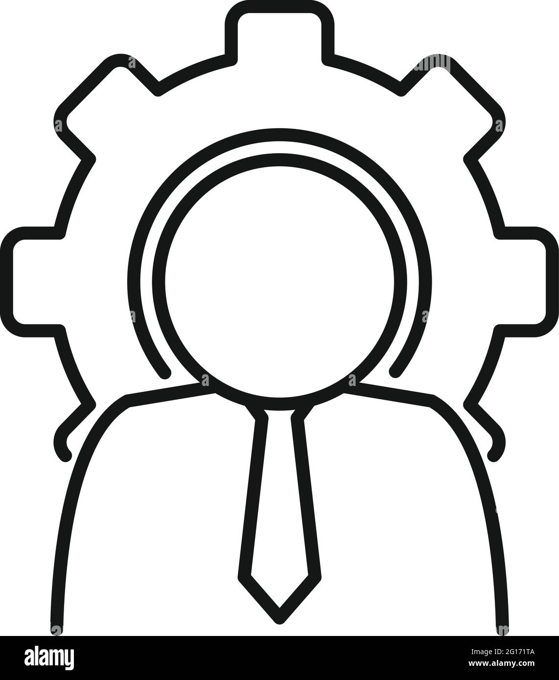 Outsource manager icon, outline style Stock Vector Image & Art - Alamy