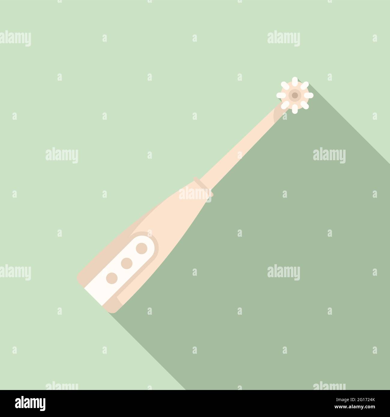 Electric toothbrush battery icon, flat style Stock Vector Image & Art ...