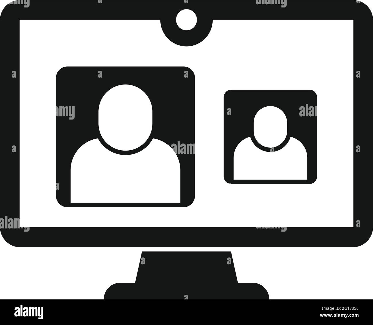 Family video call icon, simple style Stock Vector Image & Art - Alamy