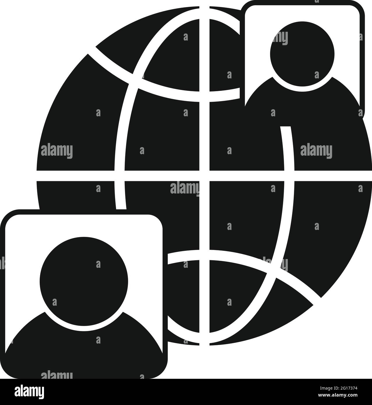 Hand woman video chatting Stock Vector Images - Alamy