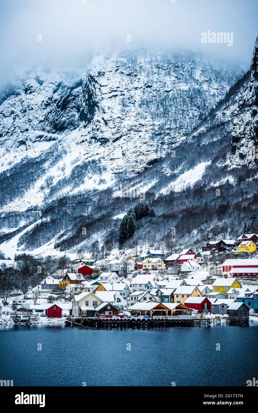 Norwegian Fjords in winter Stock Photo - Alamy