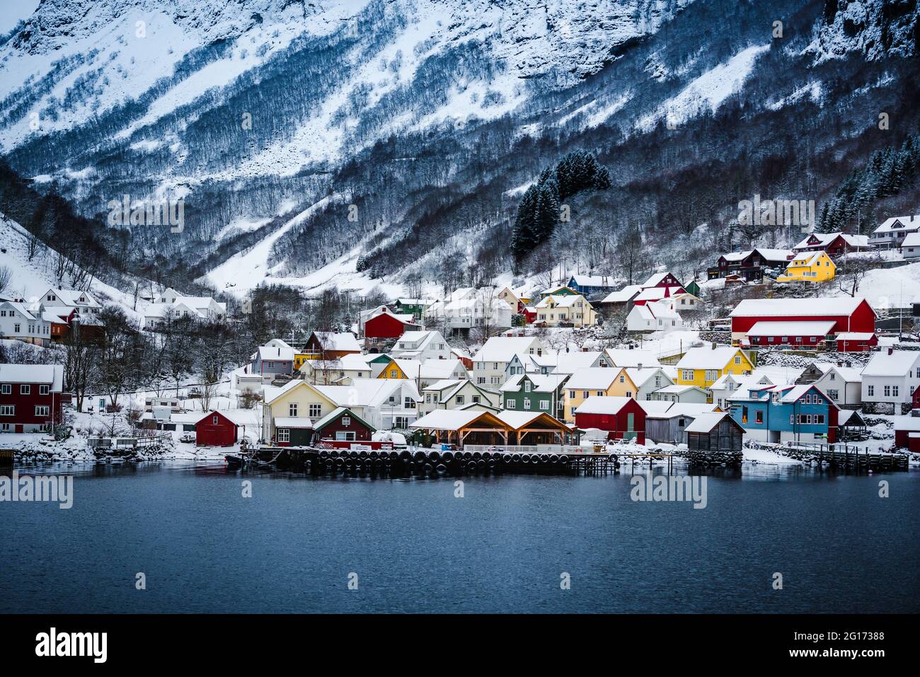 Norwegian Fjords in winter Stock Photo - Alamy