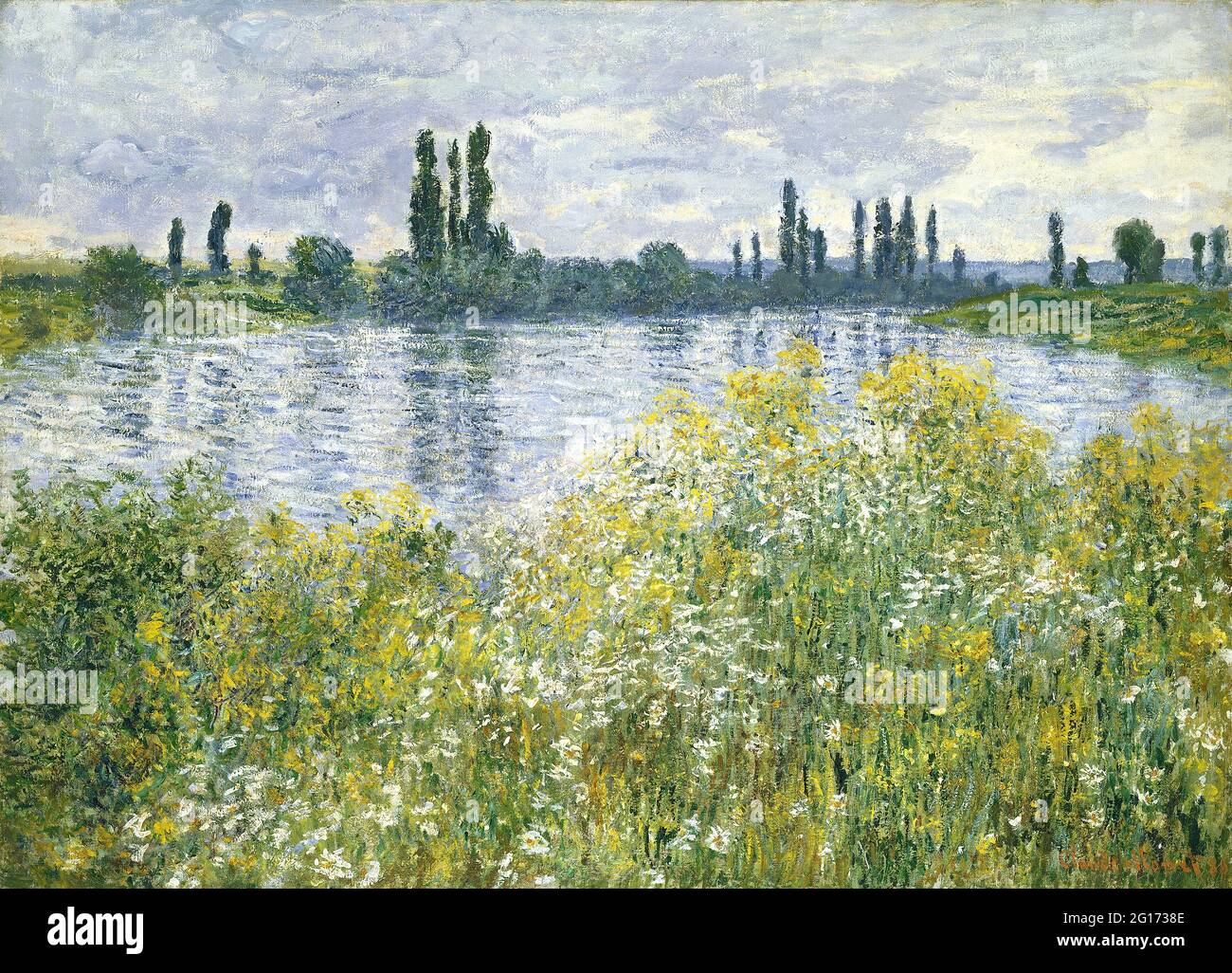 Claude Monet - Banks of the Seine Vtheuil Stock Photo - Alamy