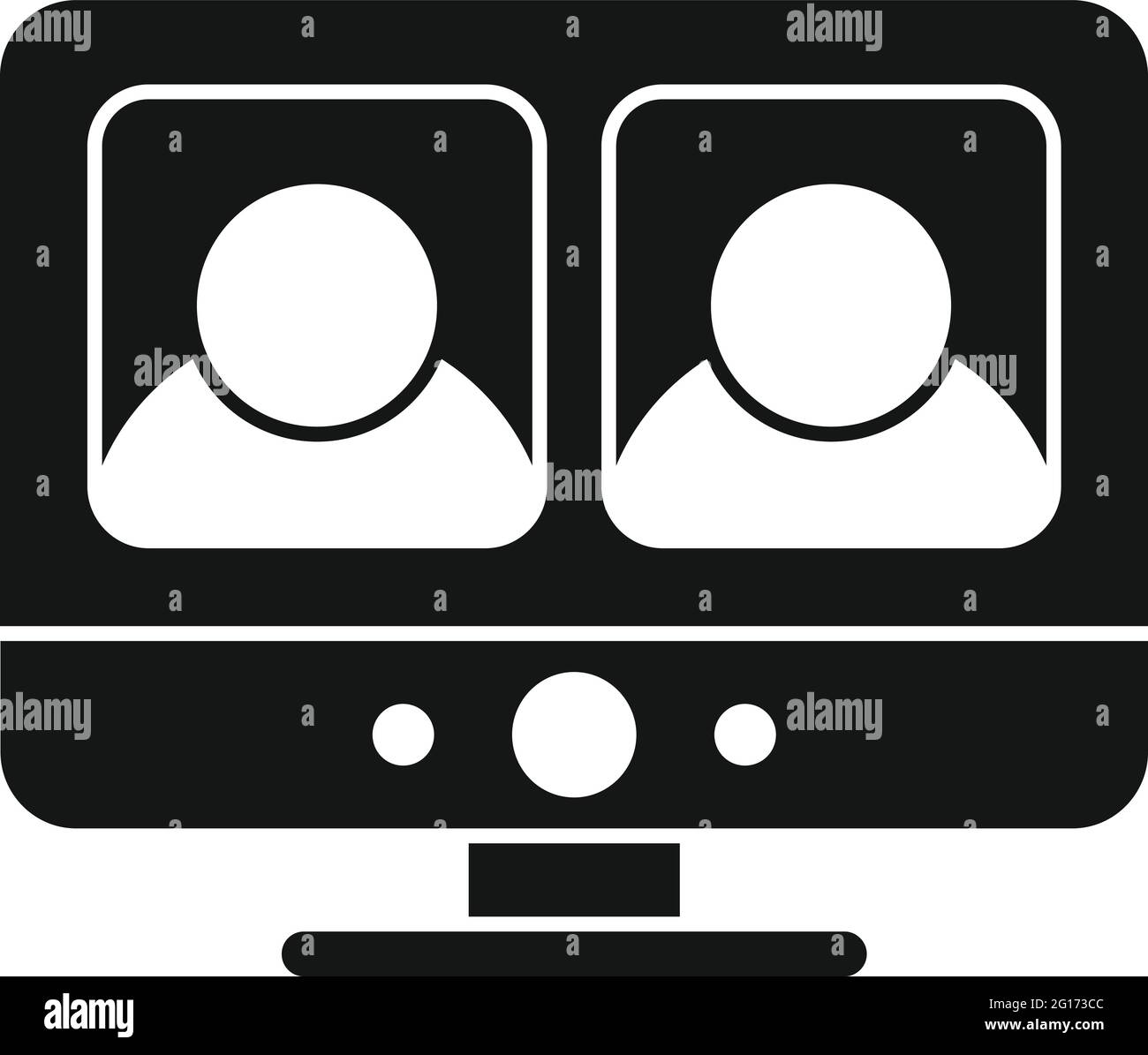 Communication video call icon, simple style Stock Vector Image & Art ...