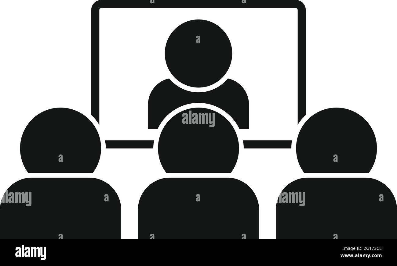 Conference video call icon, simple style Stock Vector Image & Art - Alamy